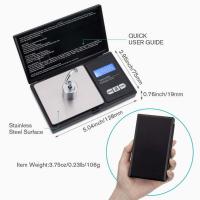 China Weighing Scale Black Original Diamond Model 500 Kitchen Pocket Jewelry Food Scale Digital 200g 0.01g Golden with Battery for sale