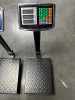 China ABS Environmental Protection Material Digital Platform Electronic Bench Scale with Rechargeable Battery and LCD Display for sale