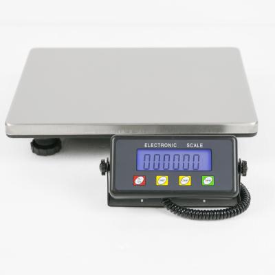 China Stainless Steel 200kg Electronic Digital Platform Weighing Scale for Postal and Warehouse Shipping 100g Division for sale