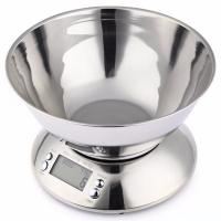 China 5kg Maximum Weight Recommendation Stainless Steel Kitchen Scale with Digital Display and Bowl Included for sale