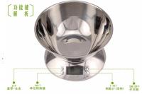 China 5kg Maximum Weight Recommendation Stainless Steel Kitchen Scale with Digital Display and Bowl Included for sale
