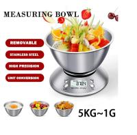 China Detachable Metal Bowl Digital Stainless Steel Kitchen Scales Battery-Powered Convenience for Accurate Ingredient Measurement for sale