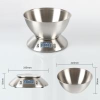 China Stainless Steel Bowl Kitchen Scale 5kg Capacity 1g Accuracy for Accurate and Convenient Food Weighing for sale