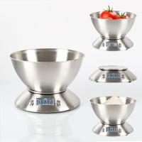 China Stainless Steel Bowl Kitchen Scale 5kg Capacity 1g Accuracy for Accurate and Convenient Food Weighing for sale