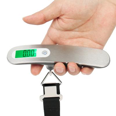 China CE ROHS Certified Portable Electronic Luggage Scale with LCD Digital Display ABS Stainless Steel Material 50kg Capacity for sale