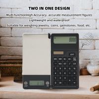 China OEM Supported Jewelry Scale 2 in 1 Digital Electronic Balance Weigh Scale with Solar Calculator Gold Pearl Weighing Portable for sale