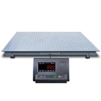 China Truck Scale 1.5*1.5 m 3 Ton Platform Weighing Floor Scale with Load Cell Weighing Instrument and Battery Power Supply for sale