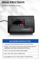 China Truck Scale 1.5*1.5 m 3 Ton Platform Weighing Floor Scale with Load Cell Weighing Instrument and Battery Power Supply for sale