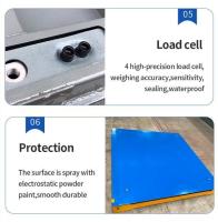 China Truck Scale 1.5*1.5 m 3 Ton Platform Weighing Floor Scale with Load Cell Weighing Instrument and Battery Power Supply for sale