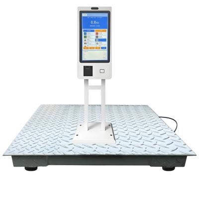 China 21.5' Smart Ground Scale Platform with IoT LCD Display Touch Screen Thermal Printing and OEM ODM High Resolution 1920*1080 for sale