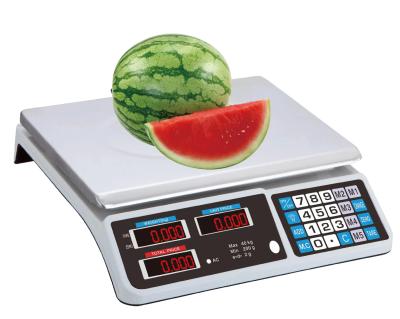 China 88lbs/40kg Max Capacity Battery Powered Scale Perfect for Kitchen and Food Produce Weight Measuring in Commercial Settings for sale
