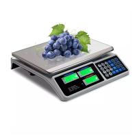 China Scale Tray Rectangle Accurate 40kg Commercial Weight Scale for Fruit Electronic Counter with 1g Division Battery Powered for sale