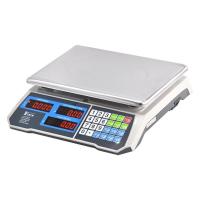 China Scale Tray Rectangle Accurate 40kg Commercial Weight Scale for Fruit Electronic Counter with 1g Division Battery Powered for sale