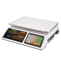 China Scale Tray Rectangle Accurate 40kg Commercial Weight Scale for Fruit Electronic Counter with 1g Division Battery Powered for sale