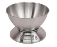 China 5KG Capacity Round Stainless Steel Electronic Weight Scale for Household Bowl Kitchen and Food Balance Power Household for sale