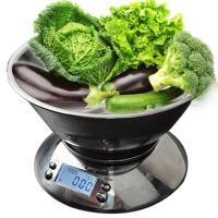 China Digital Scale Type Stainless Steel Electronic 5kg 1g Precision Kitchen Scales for Weight Measuring and Food Balance for sale