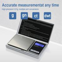 China High Precision ABS Stainless Steel Pocket Scale 0.01g Accuracy Mini Digital Jewelry Scale Scale size 7.6*12.8*2 cm for sale