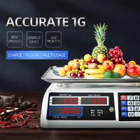 China 1g Accuracy ABS Material Digital Electronic Bench Scale with LED/LCD Display 40kg Capacity Customizable in Other Colors for sale