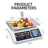 China 1g Accuracy ABS Material Digital Electronic Bench Scale with LED/LCD Display 40kg Capacity Customizable in Other Colors for sale