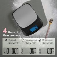 China Camry Stainless Steel Smart 5kg/1g Digital Kitchen Balance Touch Button Weighing Scales for Weight Measuring and Balance for sale