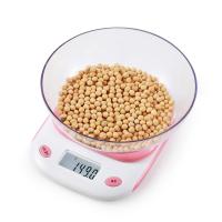 China 3kg/0.1g Mini Digital Kitchen Scale with Lid ABS Plastic Smart Battery Food Balancing Machine for sale