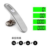 China 50kg/10g Portable Baggie Weight Airport Digital Weighing Scale for Luggage Green Backlight SS Color 304 Stainless Steel for sale