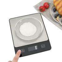 China 10kg Capacity Stainless Steel Digital Kitchen Scale with 1g Division Precise Food Weighing in Grams and Ounces for sale