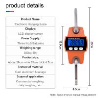 China Customized Support Digital LCD Industrial Scale with Waterproof Detachable Hook and Blue Orange Display OEM/ODM Supported for sale