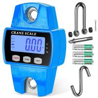 China ABS stainless steel 660 lb Digital Hanging Scale 300 kg Mini Crane Scale LCD/LED Display Hooks for Farm Hunting Fishing Outdoor OEM Customizable for sale