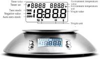 China Digital Kitchen Bowl Scale LCD Display 1g Division Battery Powered Food Weight Measuring Electronic Smart Stainless Steel for sale