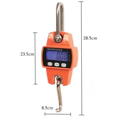 China 200kg/100g Accuracy Crane Scale Weight 300kg 150kg 500kg Heavy Duty Hanging Hook Scales Portable Digital Stainless Steel for sale