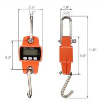 China J R Saintbond Mini Hand Held Portable 100 kg 150kg 300kg 330lbs Digital Crane Weight Hanging Scale OIML 3 Accuracy Class for sale