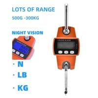 China LCD Display Portable Digital Scale Heavy Duty Hanging Crane Scale 300kg Capacity OEM ODM Supported for Weight Measurement for sale