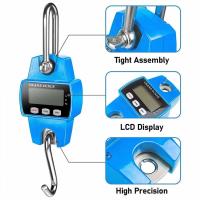 China High Accuracy Stainless Steel Electronic Hanging Weighing Crane Scale 300KG Capacity Digital LCD Display OEM Customizable for sale