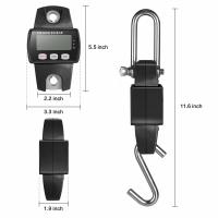China OEM/ODM Supported Portable Mini Crane Scale with 300 kg 660 lb Capacity ABS Stainless Steel Material and LED LCD Display for sale