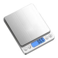 China Weight Measuring Stainless Steel Mini Electronic Kitchen Scales 200g-5kg Capacity 0.1g-0.01g Resolution for Coffee Tea Food for sale
