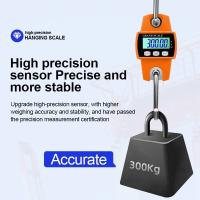 China ABS Alloy Steel Diecast Electronic Mini Digital Crane Scale 100kg 200kg 300kg Livestock Hanging Weighing Equipment for Hunting for sale
