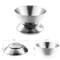 China Battery Power 2x1.5V AAA Battery 5kg Electronic Stainless Steel Digital Kitchen Scale for Precise and Accurate Measurements for sale