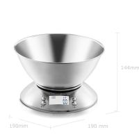 China Battery Power 2x1.5V AAA Battery 5kg Electronic Stainless Steel Digital Kitchen Scale for Precise and Accurate Measurements for sale