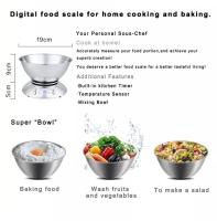 China Battery Power 2x1.5V AAA Battery 5kg Electronic Stainless Steel Digital Kitchen Scale for Precise and Accurate Measurements for sale
