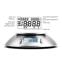 China Digital Display 5kg/1g Stainless Steel Kitchen Scale Rectangle Balance for Cooking Bowl Battery Electronic Weighing for sale