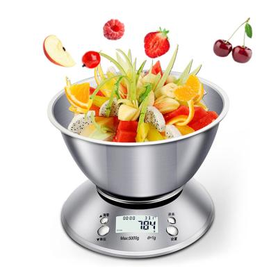 China 254*85*27 mm Stainless Steel High Accuracy Electronic Digital Kitchen Weight Scale with 5kg Maximum Weight Recommendation for sale