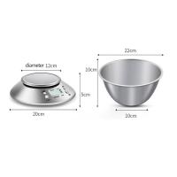 China 254*85*27 mm Stainless Steel High Accuracy Electronic Digital Kitchen Weight Scale with 5kg Maximum Weight Recommendation for sale