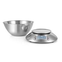 China Stainless Steel Digital Kitchen Scale 5 kg Removable Bowl and Battery Powered Digital Household Scale for sale