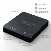 China Digital Kitchen Scale Weight Electronic Coffee Scale Timer LED Digital Smart Household Coffee Scale With Usb 3KG/0.1G for sale
