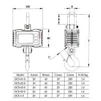 China Aluminum Alloy Stainless Steel 500-1000kg Digital Explosion Proof Crane Scale with Manual LCD/LED Display and OEM ODM for sale