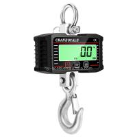China Aluminum Shell Stainless Steel 2-Ton Digital Crane Scale with Battery Powered Remote Control LCD Backlight Orange Blue for sale