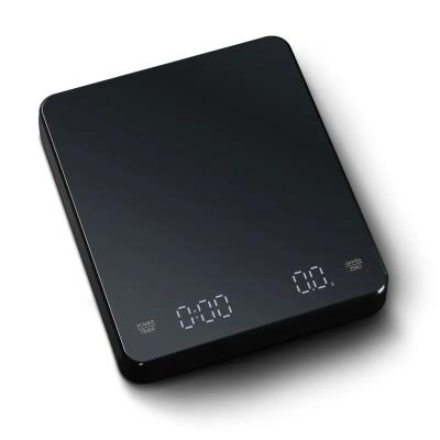 China Certificate FCC Top Sale Mini Black Electric Kitchen Digital Coffee Scale with Timer Features Weight Measuring Function for sale