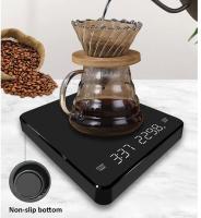 China Certificate FCC Top Sale Mini Black Electric Kitchen Digital Coffee Scale with Timer Features Weight Measuring Function for sale