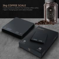 China Electric Digital LCD Stealth Touch Botton Kitchen Coffee Scale 3kg Maximum Weight Recommendation and Rechargeable Battery for sale
